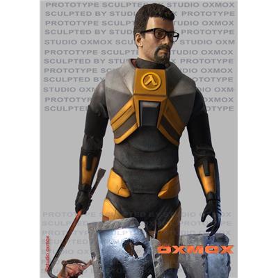 Half-Life 2 Gordon Freeman Statue Taille Réelle 1:1 Oxmox Muckle