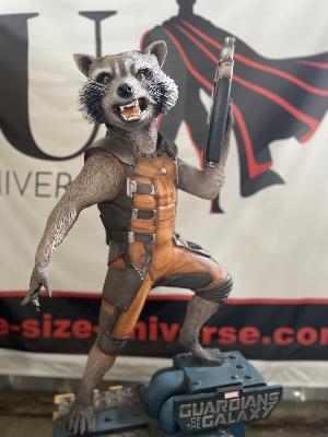 Les Gardiens de la Galaxie Rocket Raccoon Statue Taille Réelle Oxmox Muckle