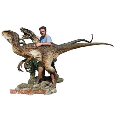 Jurassic Park Raptor Deinonychus Life-Size Statue Oxmox Muckle R2 ...